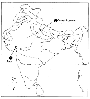 Class 10 History Map Work Chapter 5 The Age of Industrialisation ...